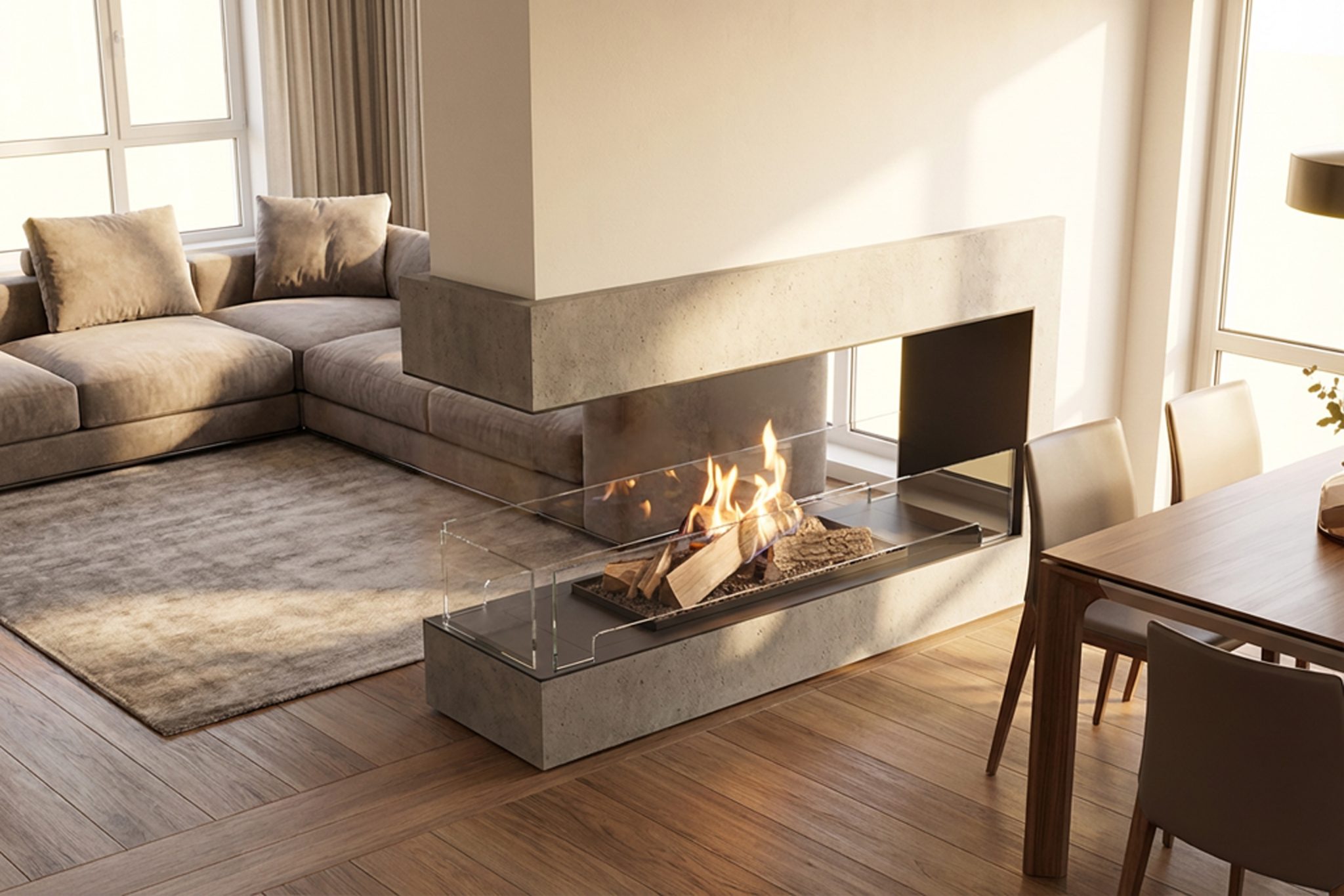 Forma with flue connection | Planikafires